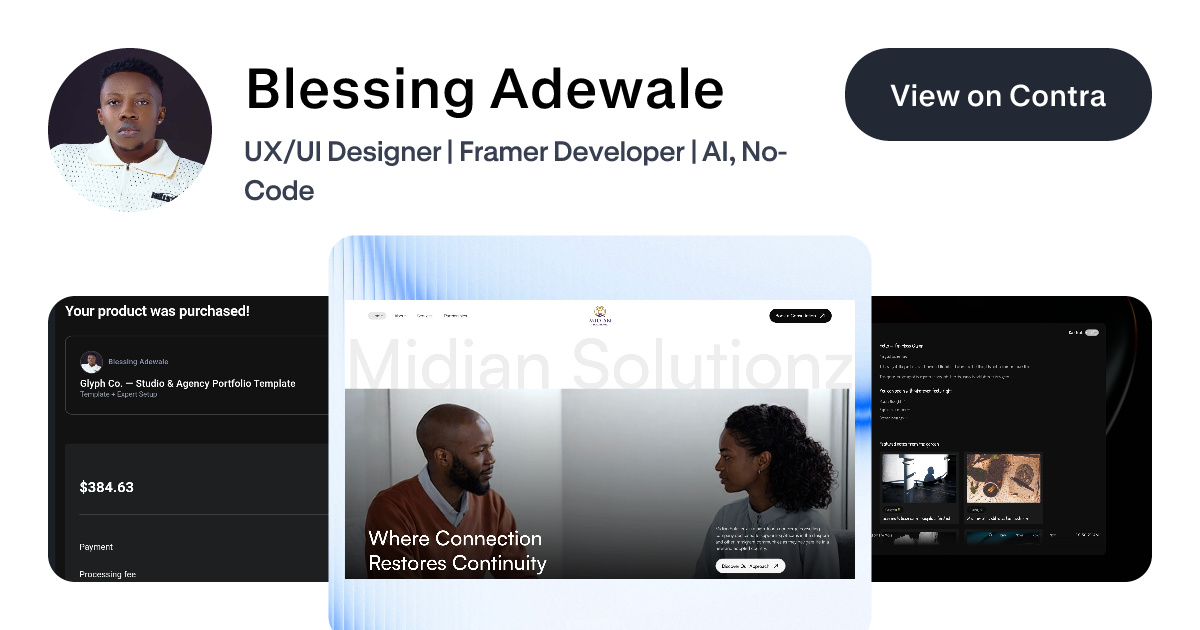 Blessing Adewale's Work | Contra