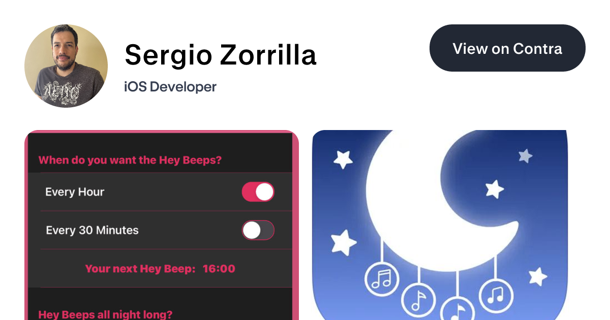 Sergio Zorrilla on Contra | iOS Developer