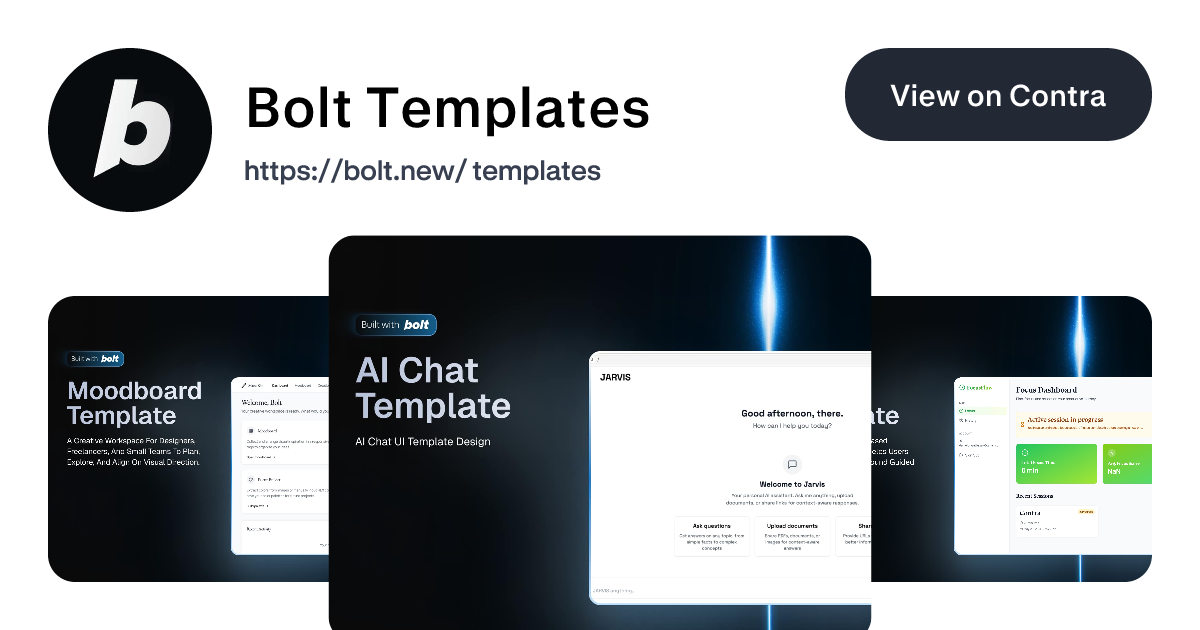 Bolt Templates on Contra | https://bolt.new/ templates