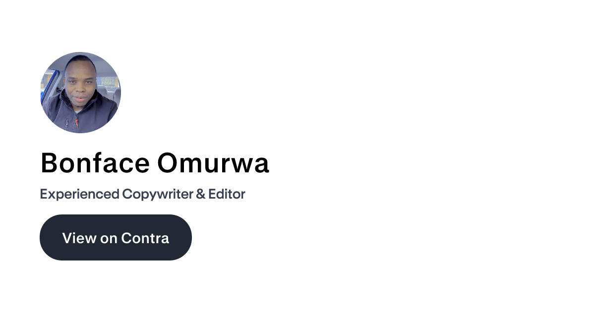 Bonface Omurwa's Work | Contra
