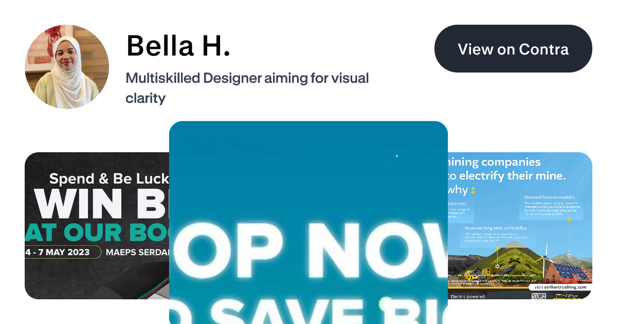 Bella H. - Graphic Designer | Contra