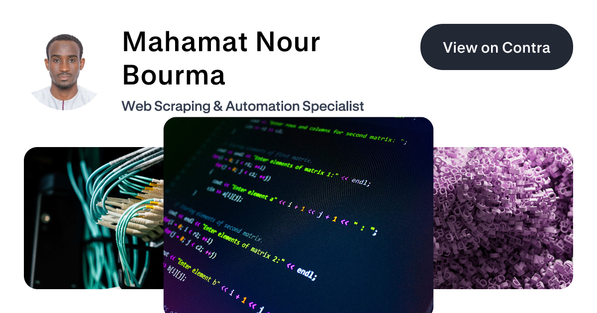 Mahamat Nour Bourma on Contra