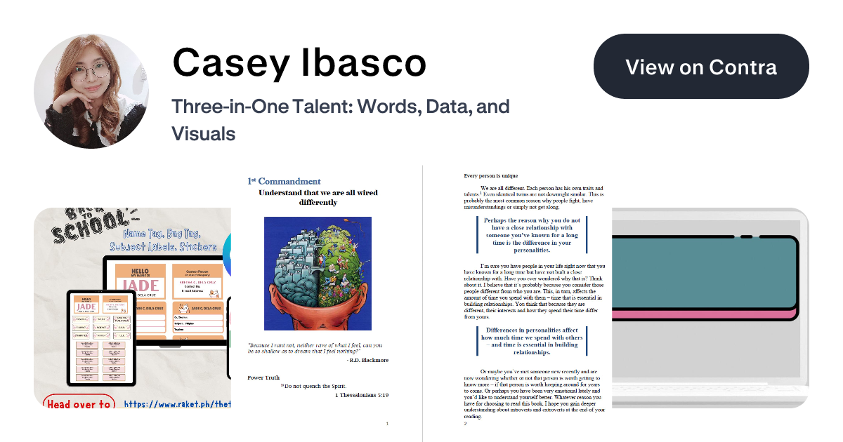 Casey Ibasco's Work | Contra