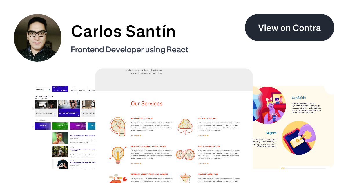 Carlos Santín on Contra | Frontend Developer using React