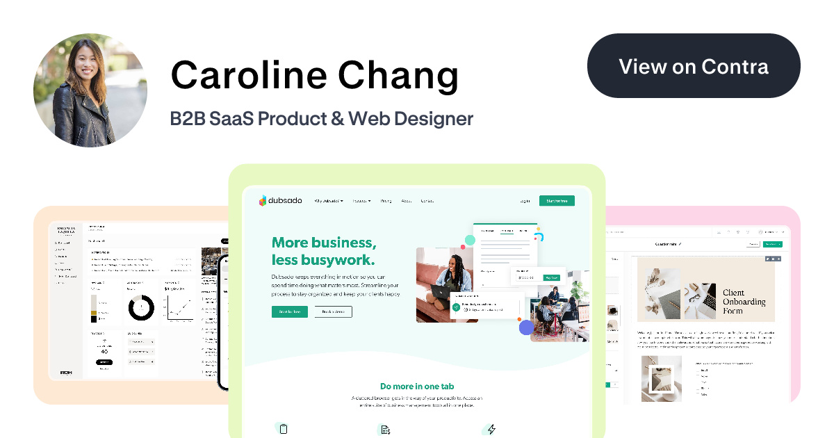 Caroline Chang's Work | Contra