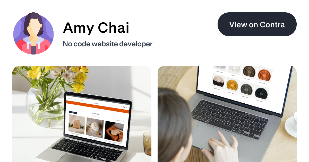 Amy Chai on Contra | No code website developer