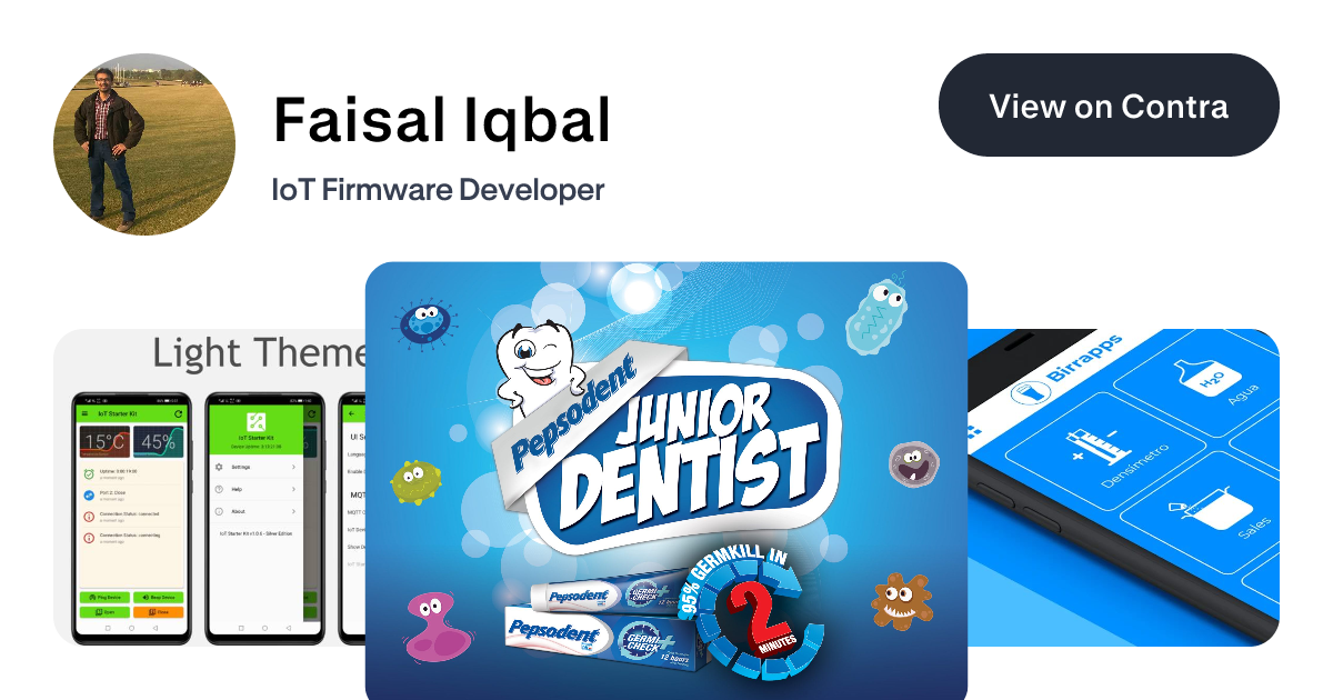 Faisal Iqbal on Contra | IoT Firmware Developer