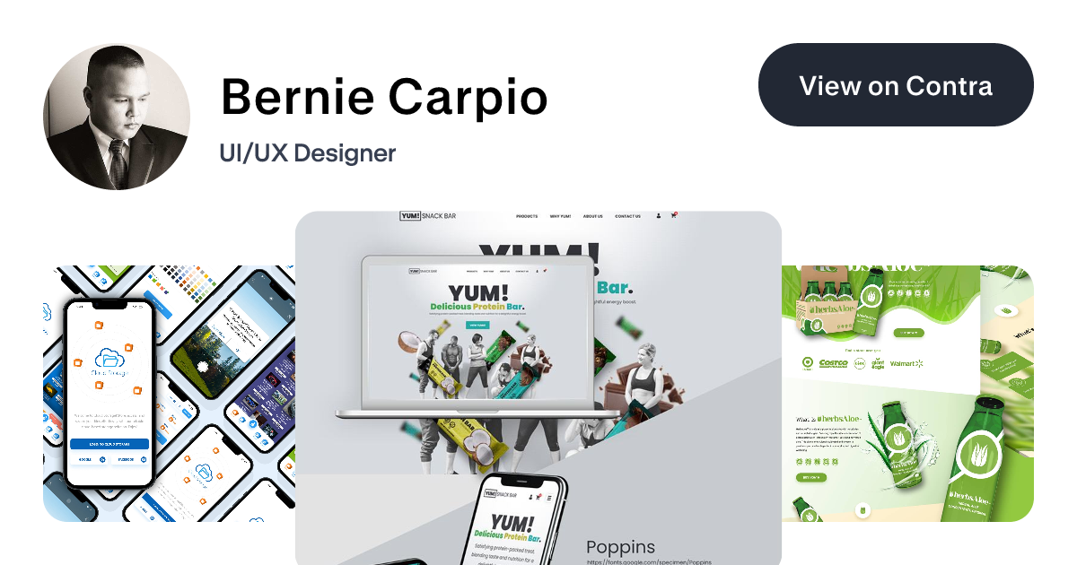 Bernie Carpio on Contra | UI/UX Designer