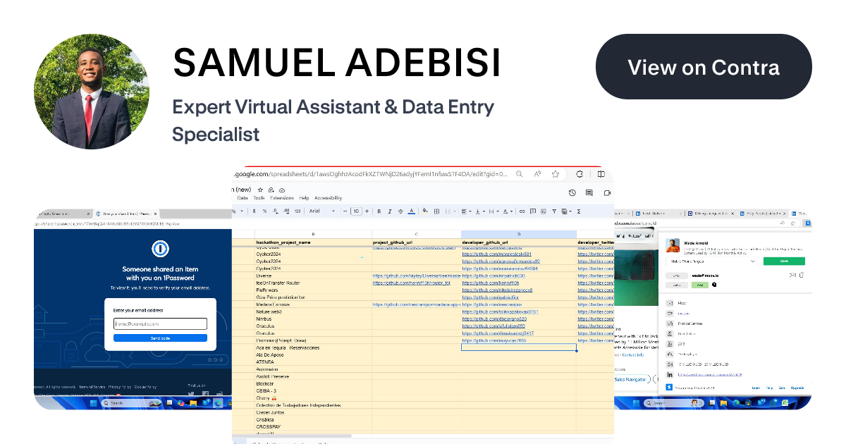 SAMUEL ADEBISI on Contra