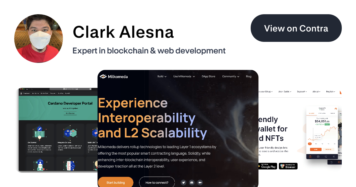 Clark Alesna's Work | Contra