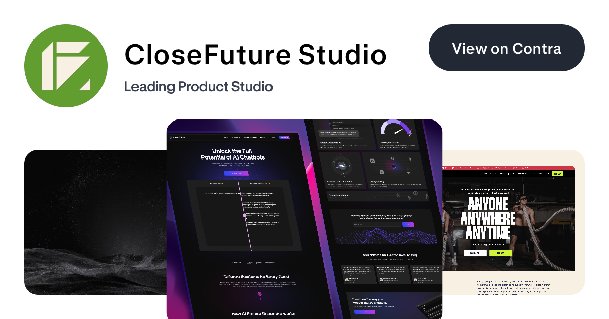 CloseFuture Studio's Work | Contra