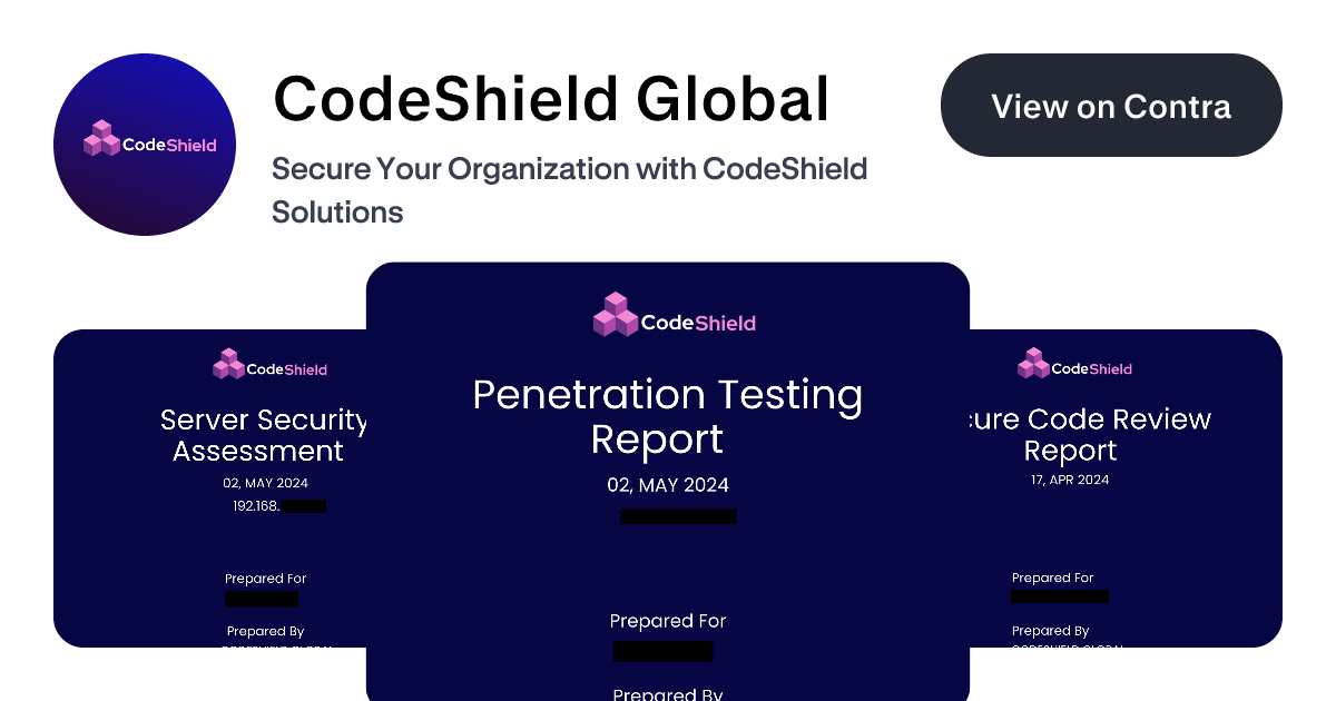 CodeShield Global on Contra