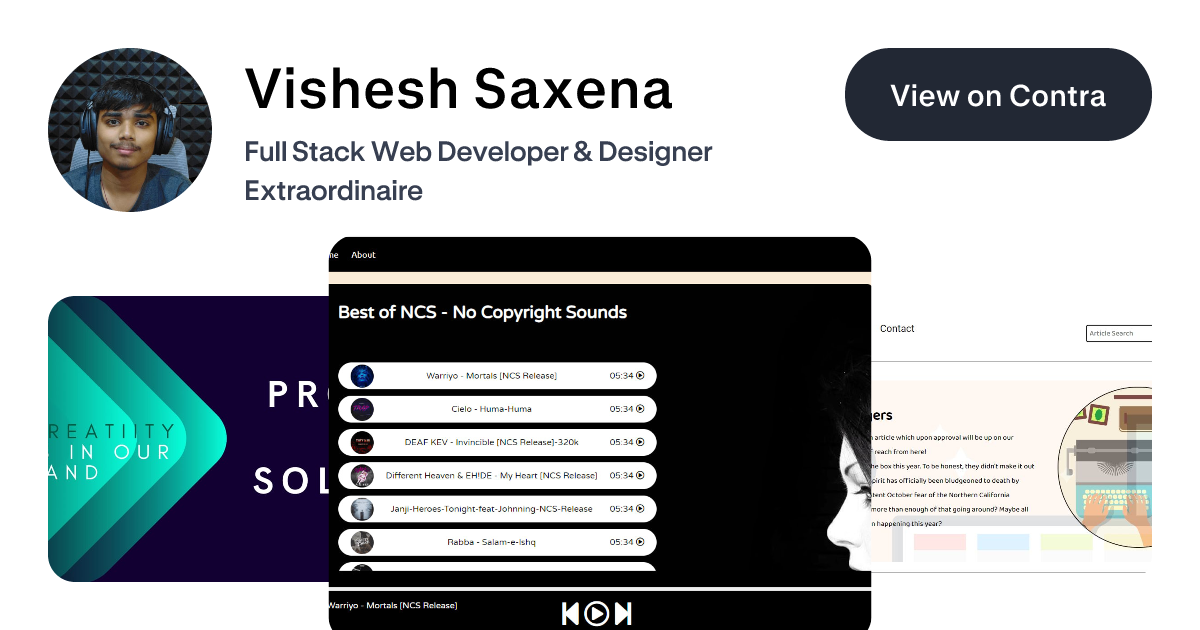 Vishesh Saxena on Contra