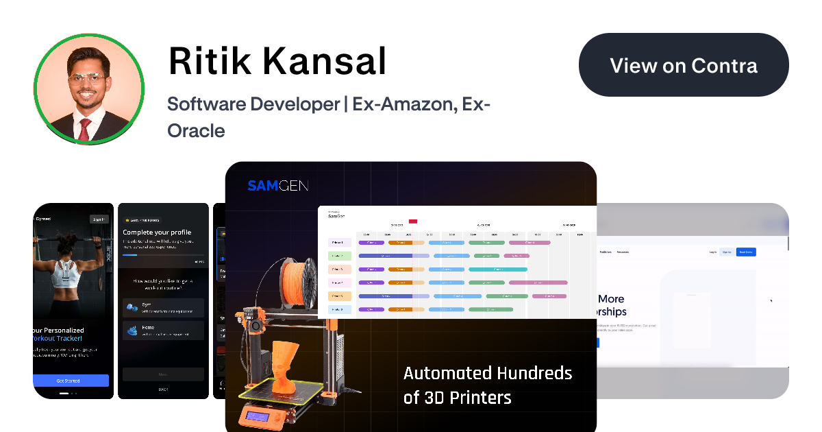 Ritik Kansal's Work | Contra