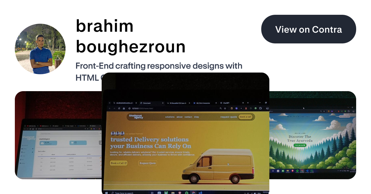 brahim boughezroun's Work | Contra