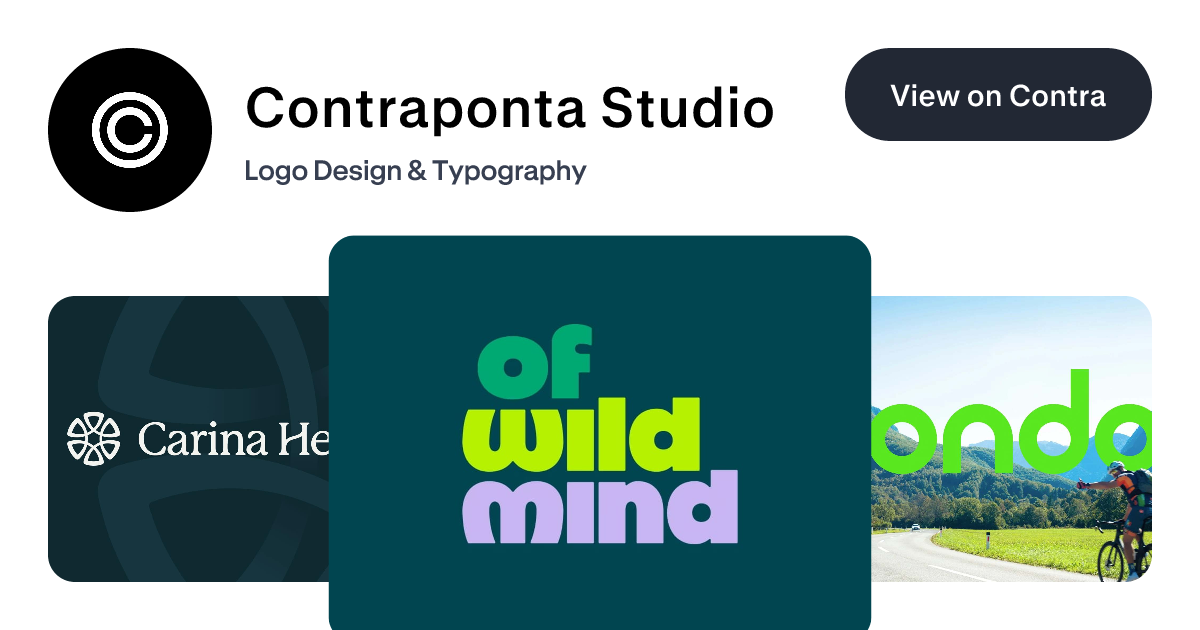 Contraponta Studio on Contra | Logo Design & Typography