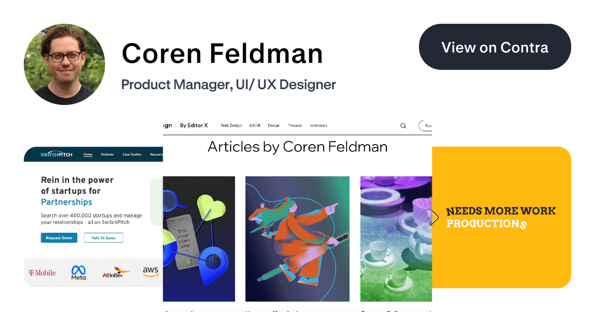 Coren Feldman's Work | Contra