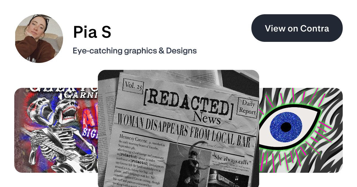 Pia S on Contra | Eye-catching graphics & Designs