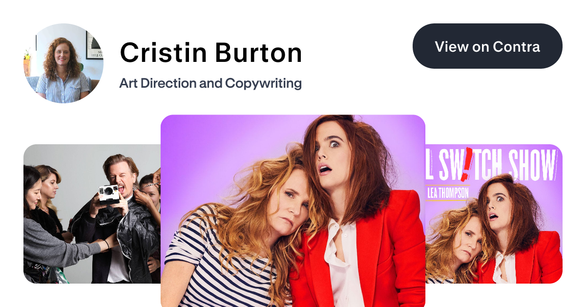 Cristin Burton on Contra | Art & Copy Creative Direction