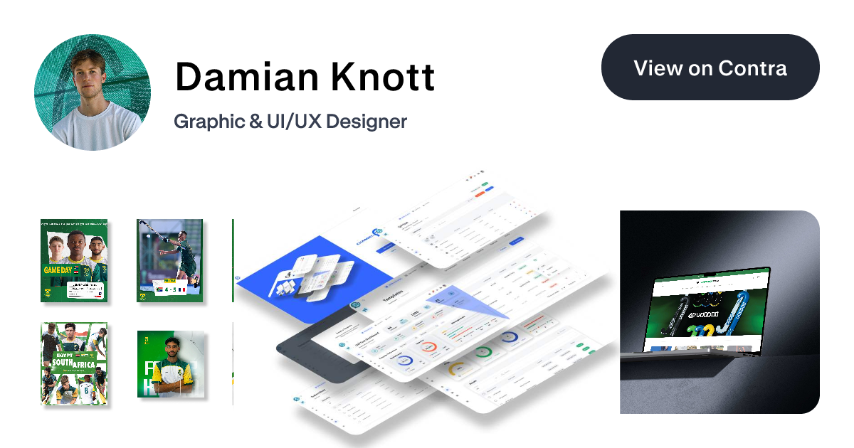 Damian Knott on Contra | Graphic & UI/UX Designer