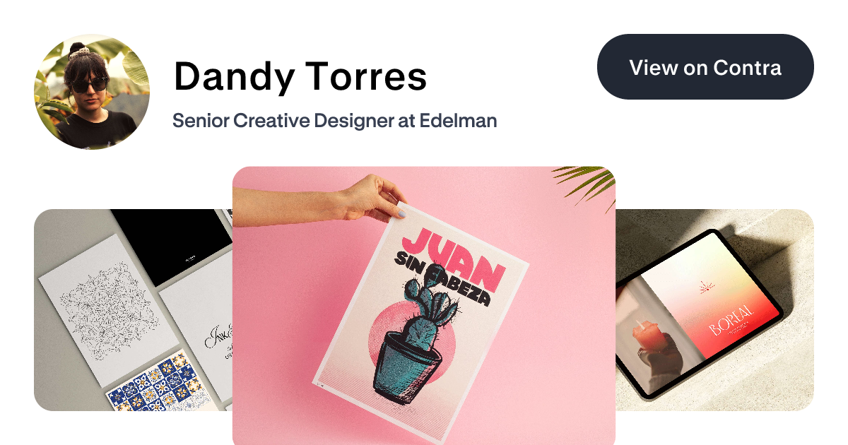 Dandy Torres on Contra | Senior Creative Designer at Edelman