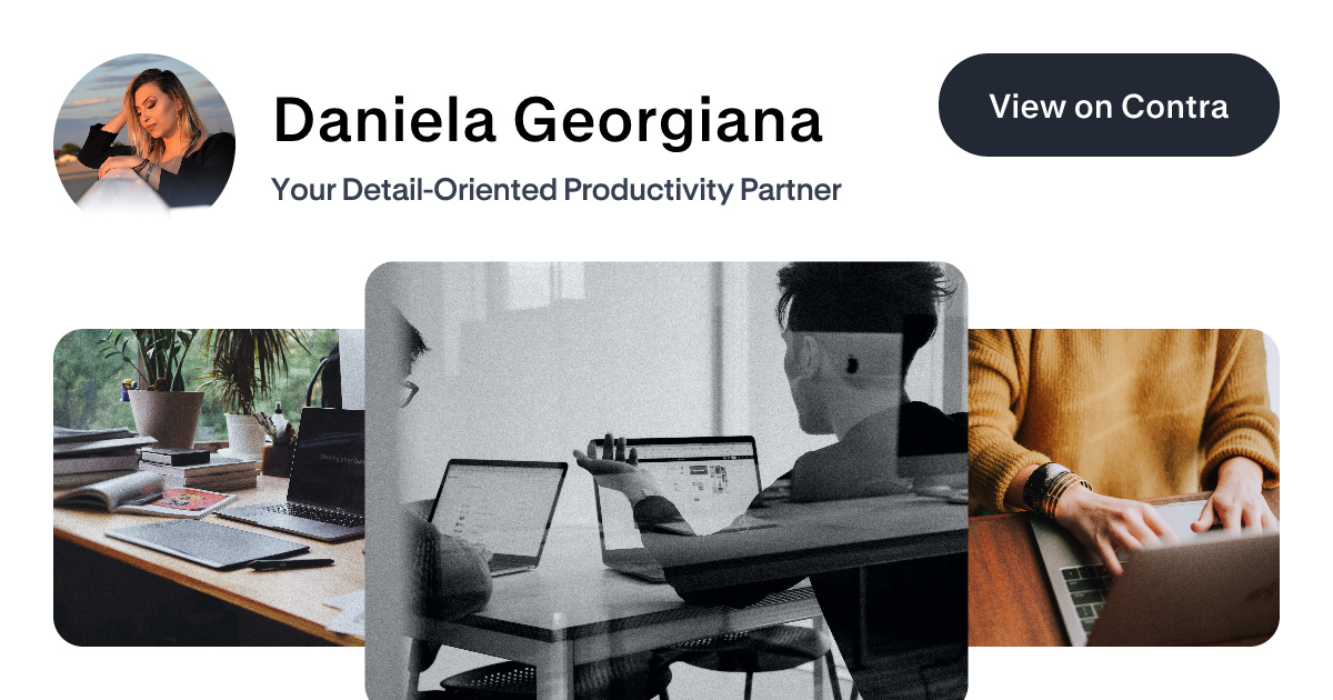 Daniela Georgiana's Work | Contra