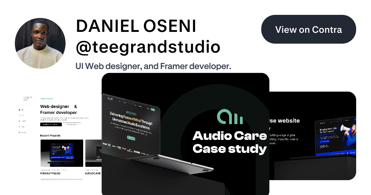 DANIEL OSENI @teegrandstudio's Work | Contra