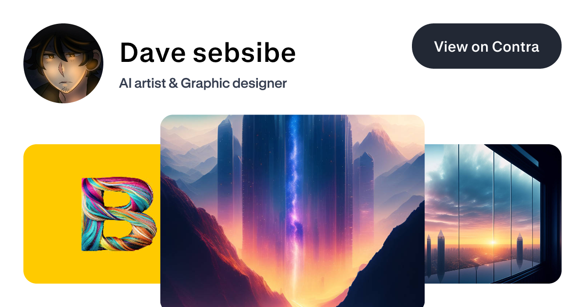 Dave sebsibe on Contra | AI artist & Graphic designer