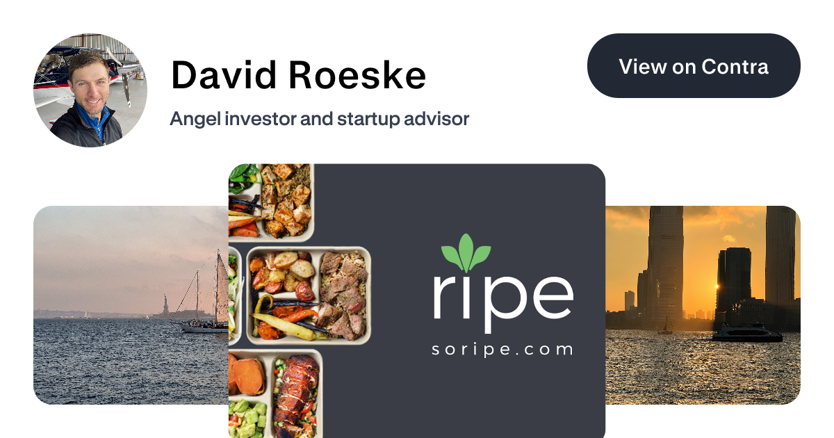 David Roeske on Contra | Angel investor and startup advisor