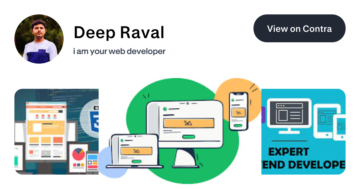 Deep Raval on Contra | i am your web developer