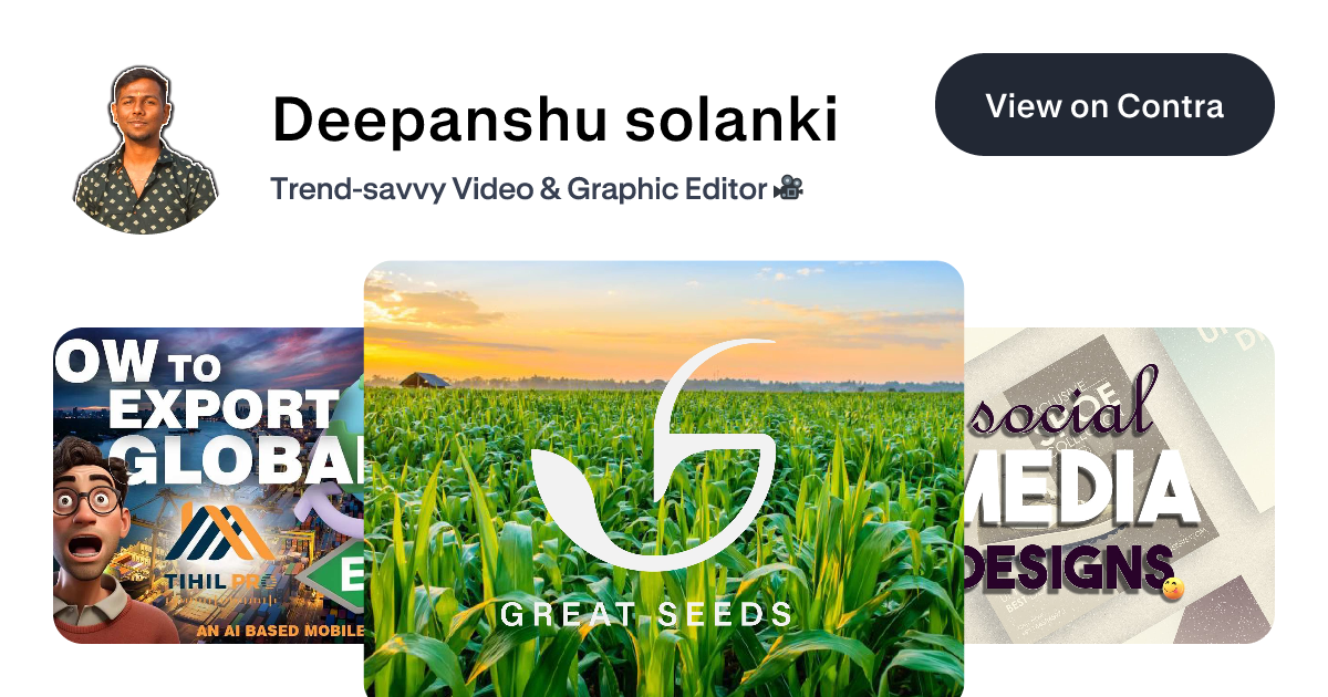 About Deepanshu solanki | Contra