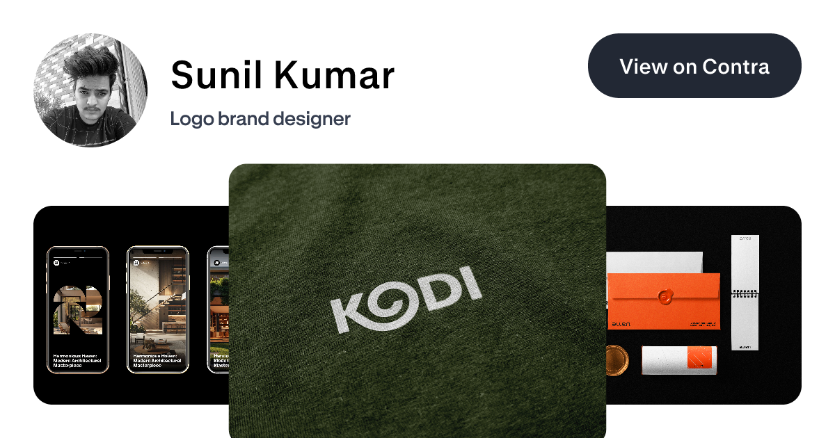 Sunil Kumar on Contra | Logo brand designer