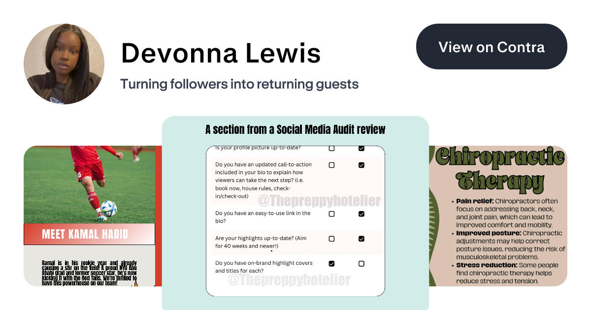 Devonna Lewis on Contra