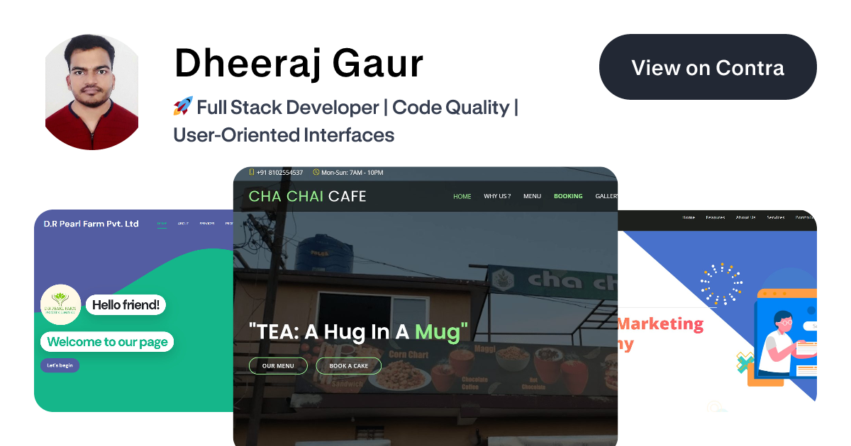 Dheeraj Gaur on Contra