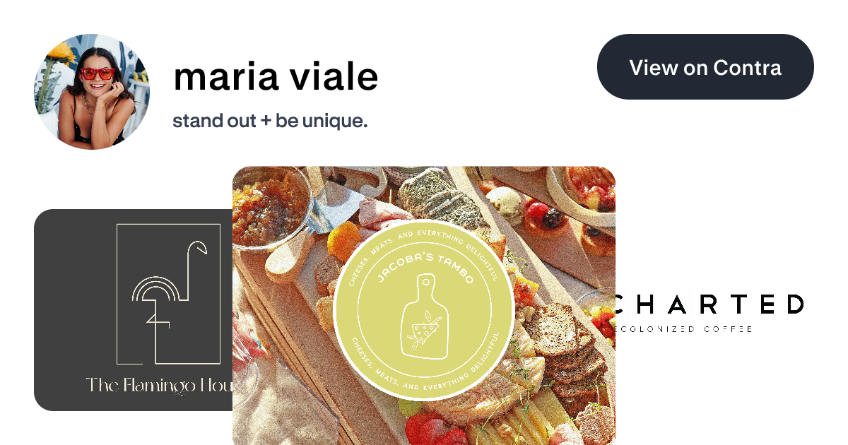 maria viale on Contra | stand out + be unique.