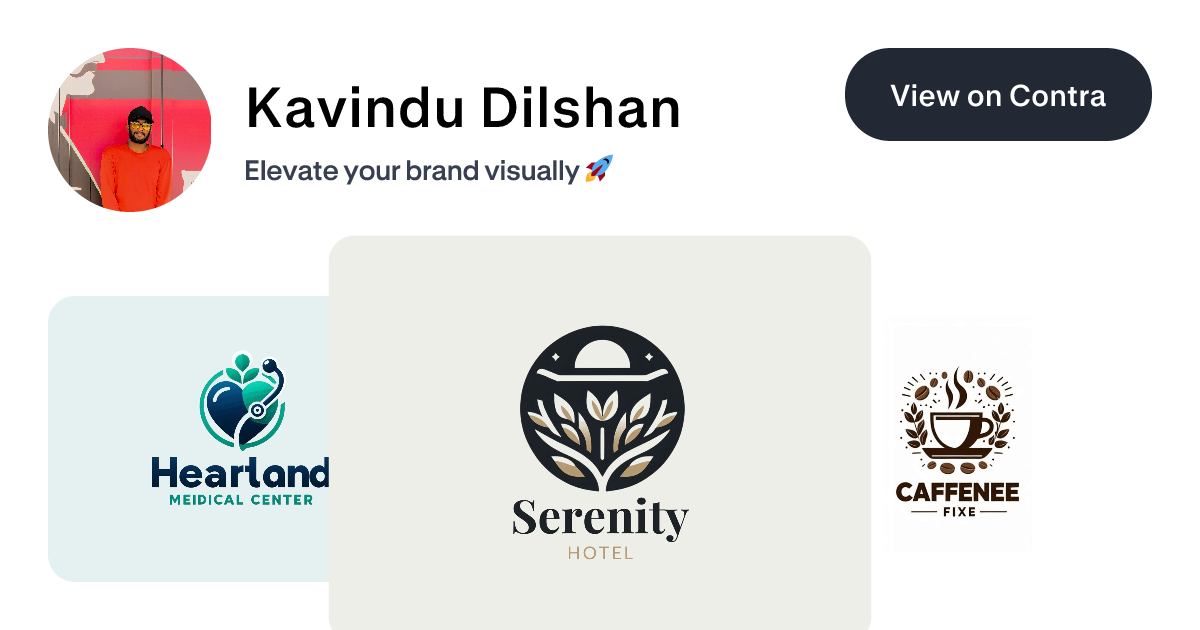 Kavindu Dilshan on Contra | Elevate your brand visually 🚀