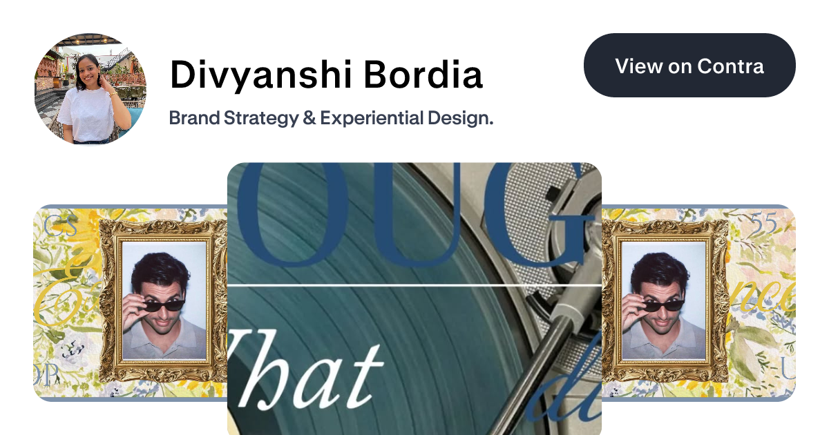 Divyanshi Bordia's Work | Contra