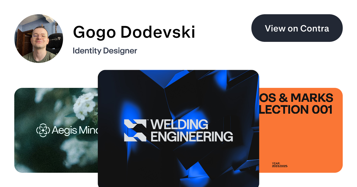 Gogo Dodevski on Contra | Identity Designer