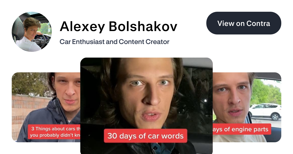 Alexey Bolshakov's Work | Contra