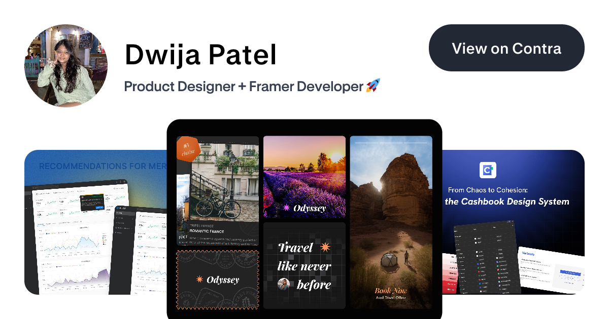 Dwija Patel's Work | Contra