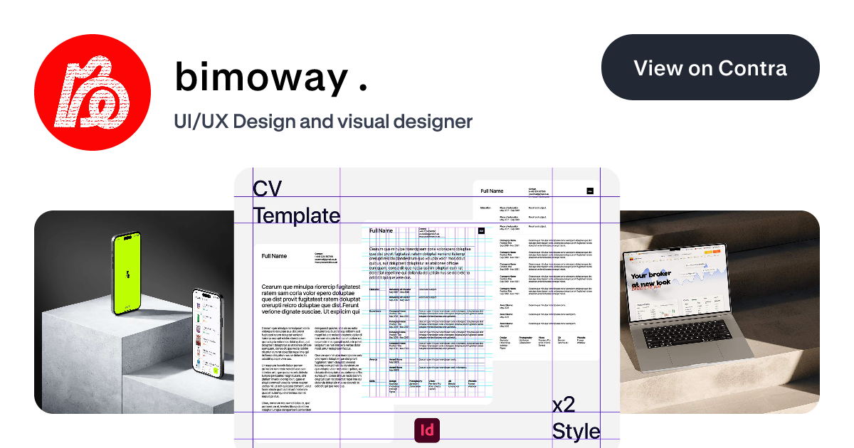 bimoway . on Contra | UI/UX Design and visual designer