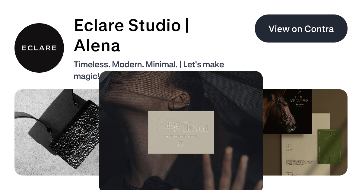 Eclare Studio | Alena's Work | Contra