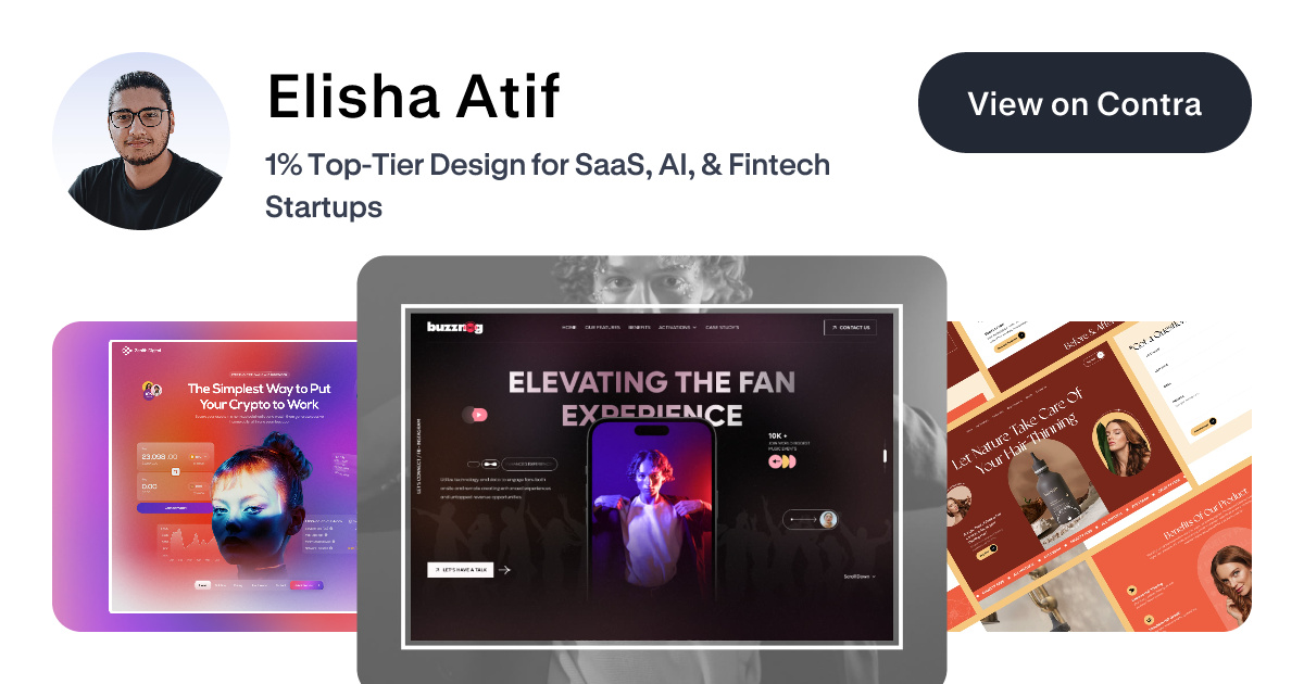 Elisha Atif's Work | Contra