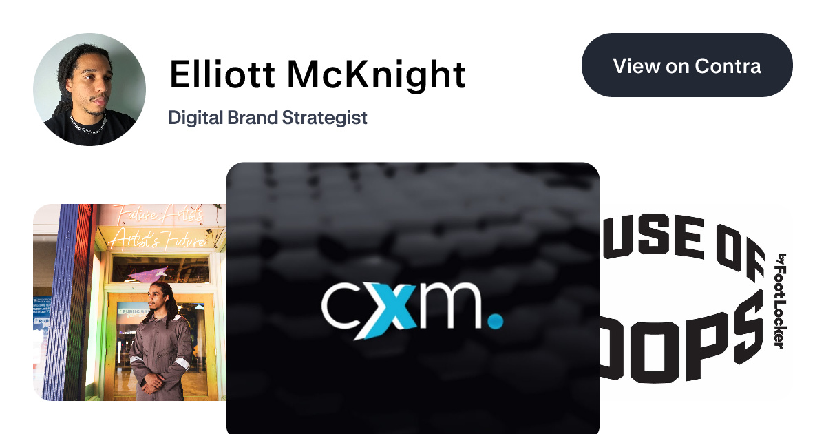 Elliott McKnight's Work | Contra