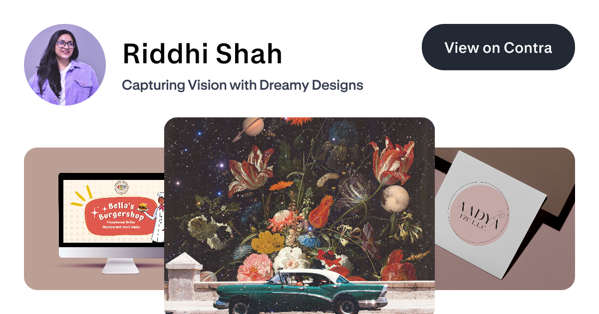 Riddhi Shah on Contra | Capturing Vision with Dreamy Designs