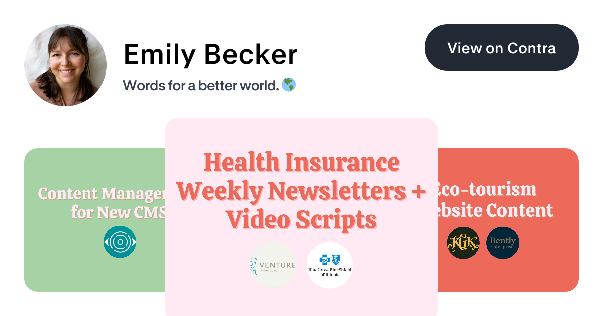 Emily Becker - Hiring | Contra