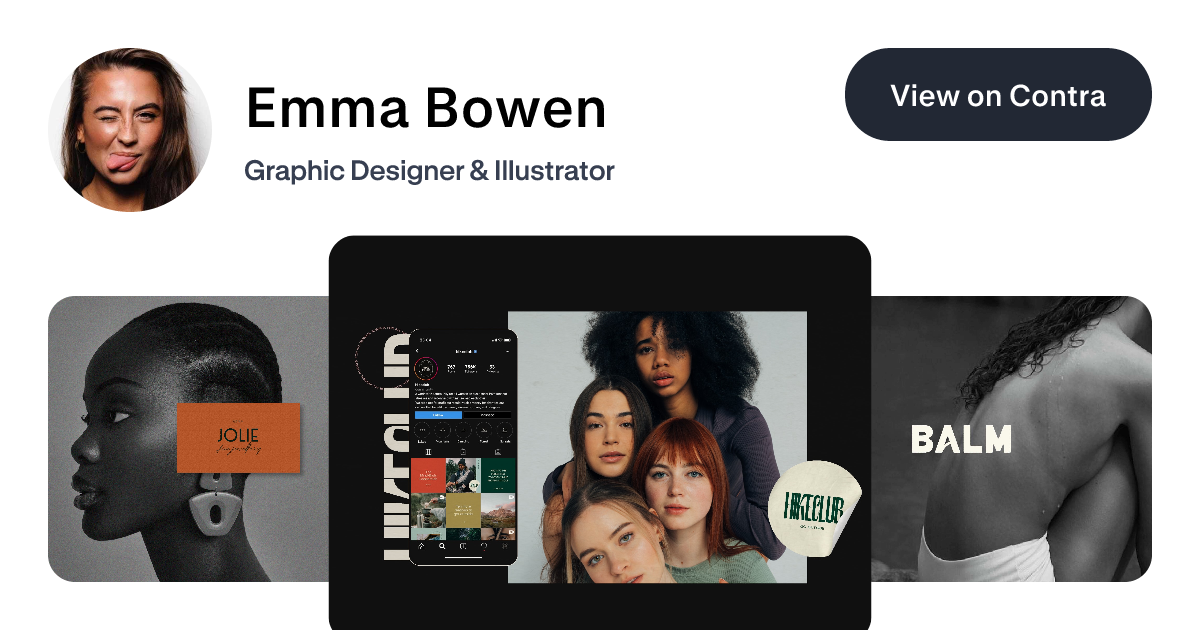 Emma Bowen on Contra | Graphic Designer & Illustrator