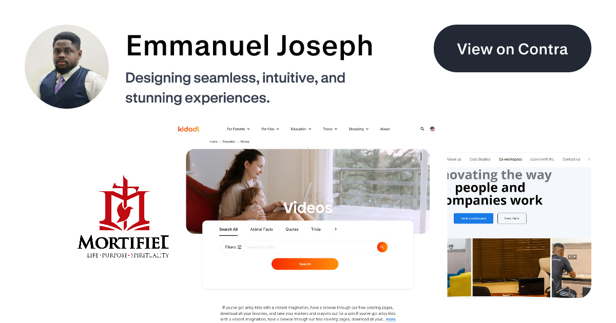 Emmanuel Joseph - UI Designer | Contra