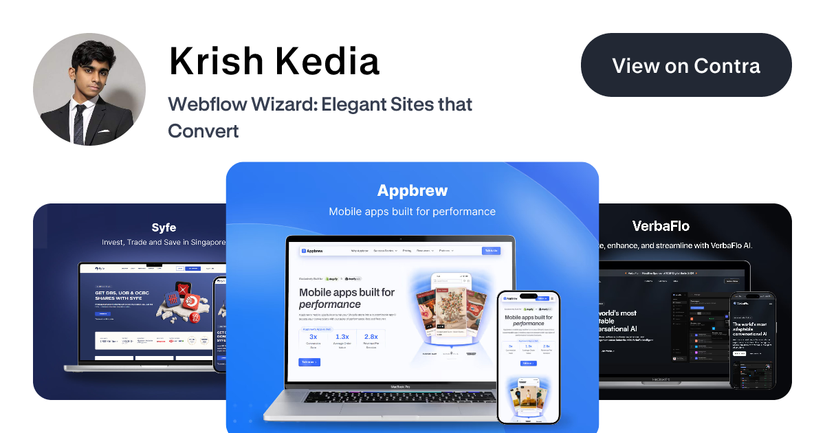 Krish Kedia on Contra