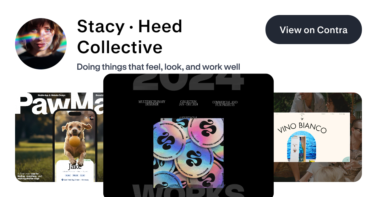 Stacy · Heed Collective's Work | Contra